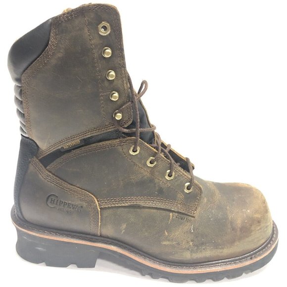 Chippewa | Shoes | Chippewa Mens Sador Logger Brown Waterproof Work ...